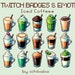 Iced Coffee Pixel 15 Twitch/discord Icons, Badges & Emotes | Matcha ...