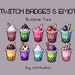 Bubble Tea/boba Pixel 10 Twitch Icons, Badges & Emotes Thai, Matcha ...