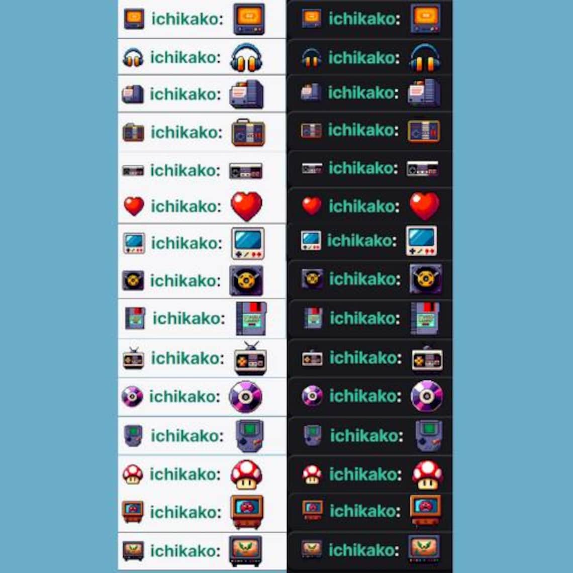 Pixel Gamer Twitch Emotes & Badges: 15 Streaming Icons (digital ...
