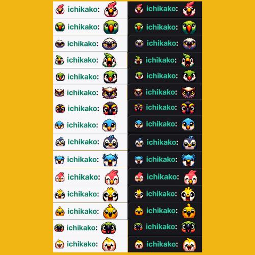 Birds 15 Twitch/discord Icons, Badges & Emotes | Parrot, Owl, Eagle ...