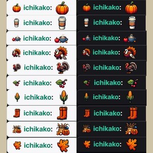 Fall Pixel Twitch/discord Emotes & Badges (digital Download) - Etsy