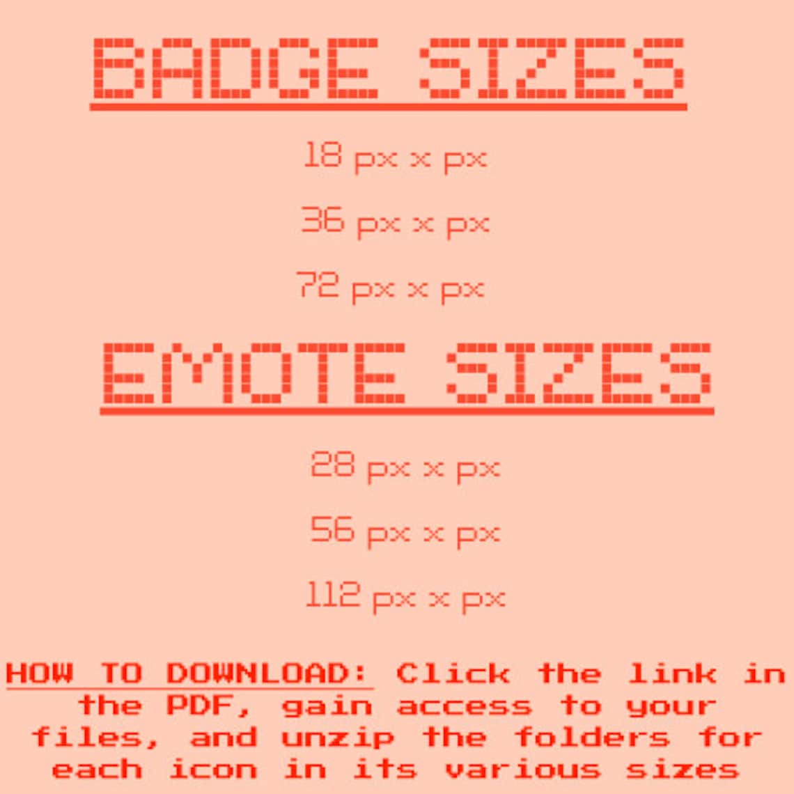 Pancake Pixel Twitch Badges & Emotes: Premade Streaming Assets (digital ...