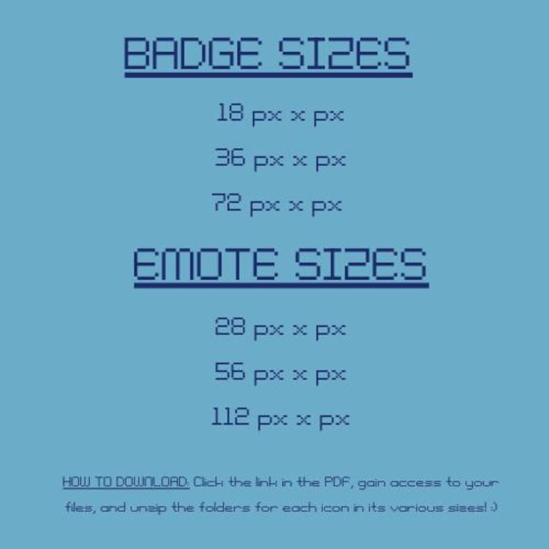 Pixel Gamer Twitch Emotes & Badges: 15 Streaming Icons (digital ...
