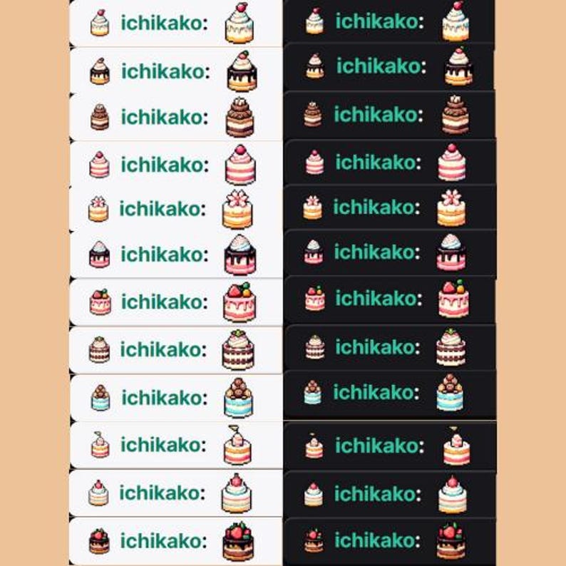 Layer Cake Pixel Twitch/discord Badges & Emotes (digital Download) - Etsy