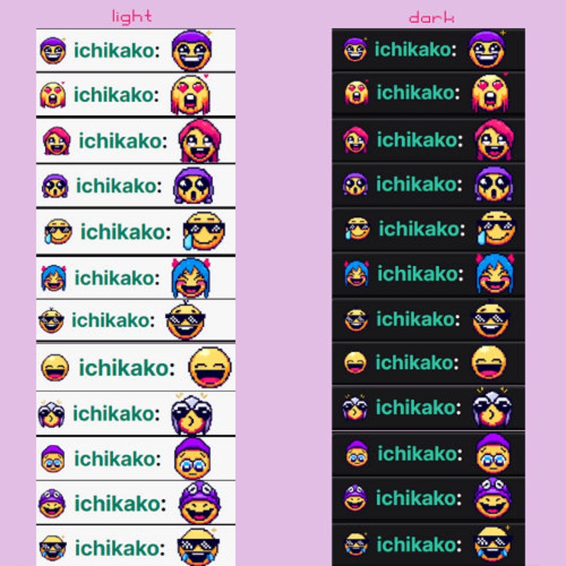 Pixel LUL Emoji Twitch Badges & Emotes: Premade Streaming Assets ...