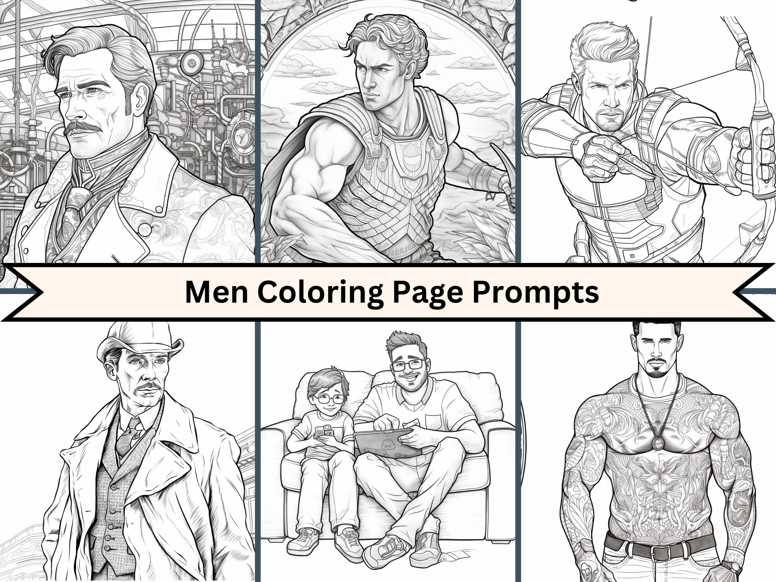 Coloring Page Prompt for Midjourney, Fashion Midjourney Prompts ...