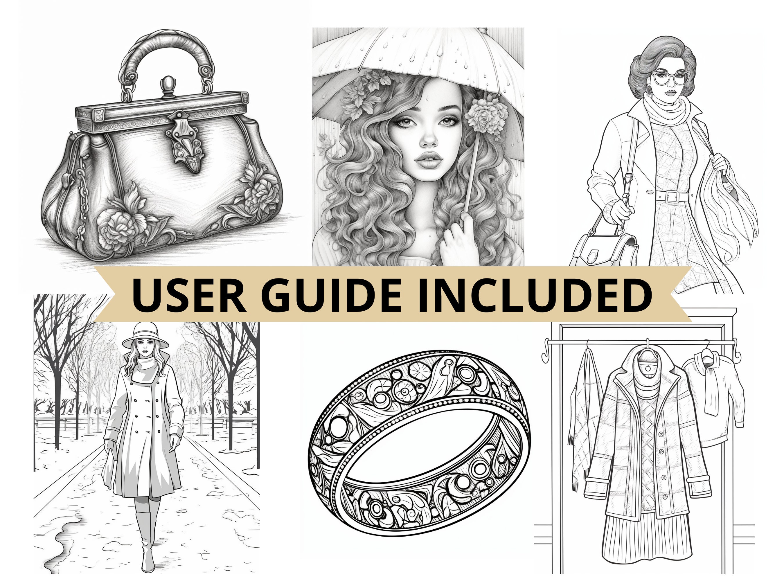Fashion Midjourney Prompts, Coloring Page Prompt for Midjourney ...