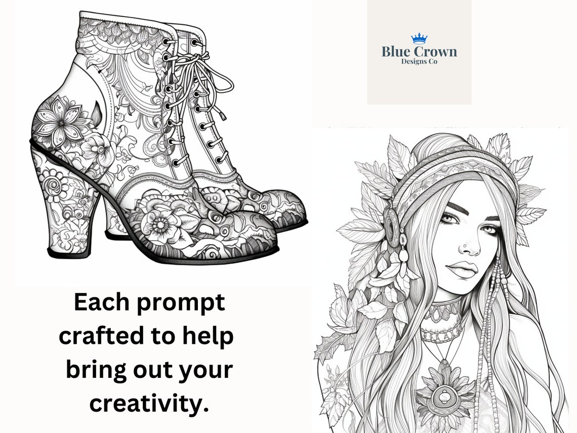Coloring Page Prompt for Midjourney, Fashion Midjourney Prompts ...