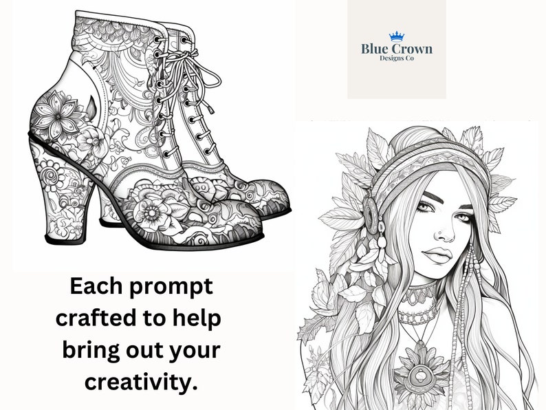 Coloring Page Prompt for Midjourney, Fashion Midjourney Prompts ...