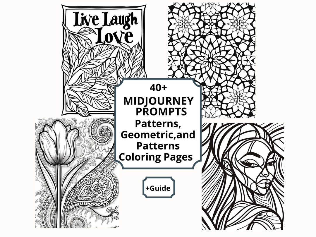 Midjourney Prompts Coloring Pages, Midjourney V6 Prompts, Ai Prompts Midjourney, Create Unique ...