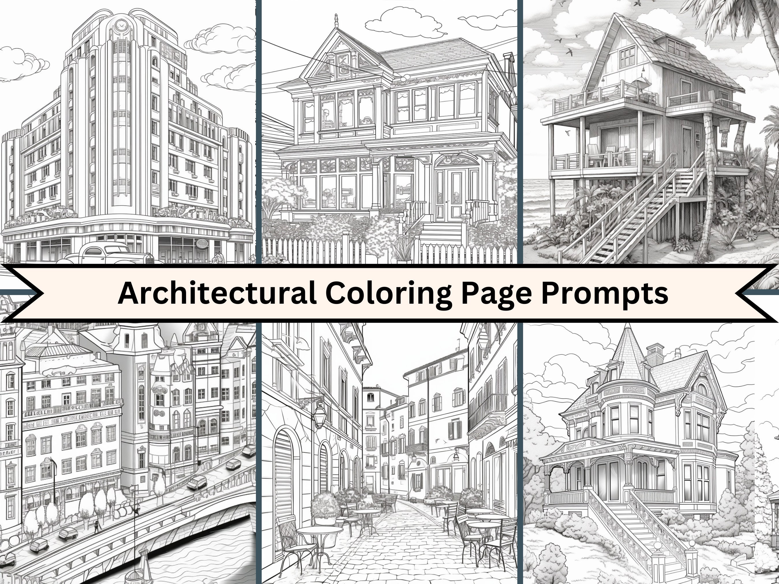 Coloring Page Prompt for Midjourney, Fashion Midjourney Prompts ...