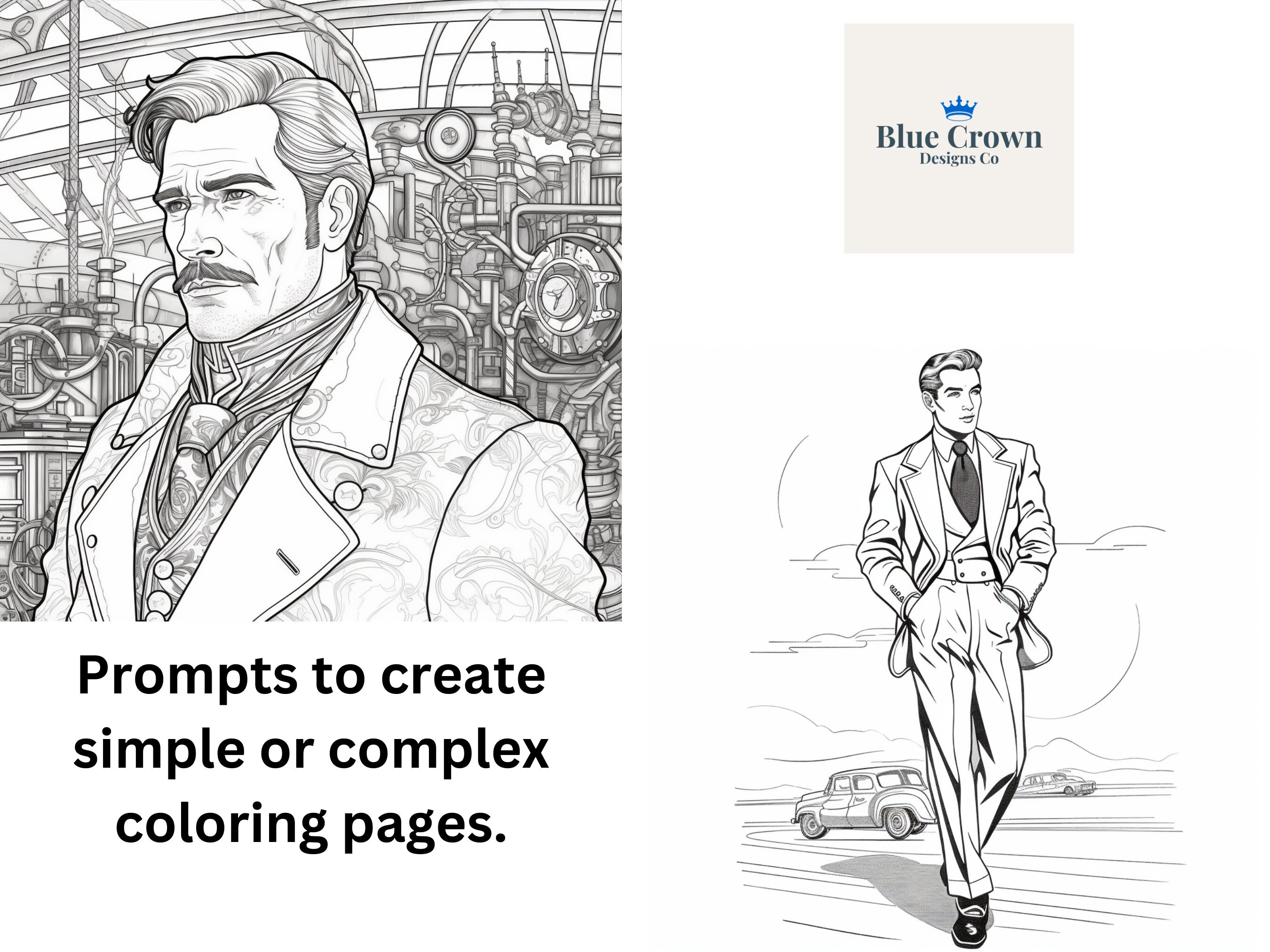 Coloring Page Prompt for Midjourney, Fashion Midjourney Prompts ...