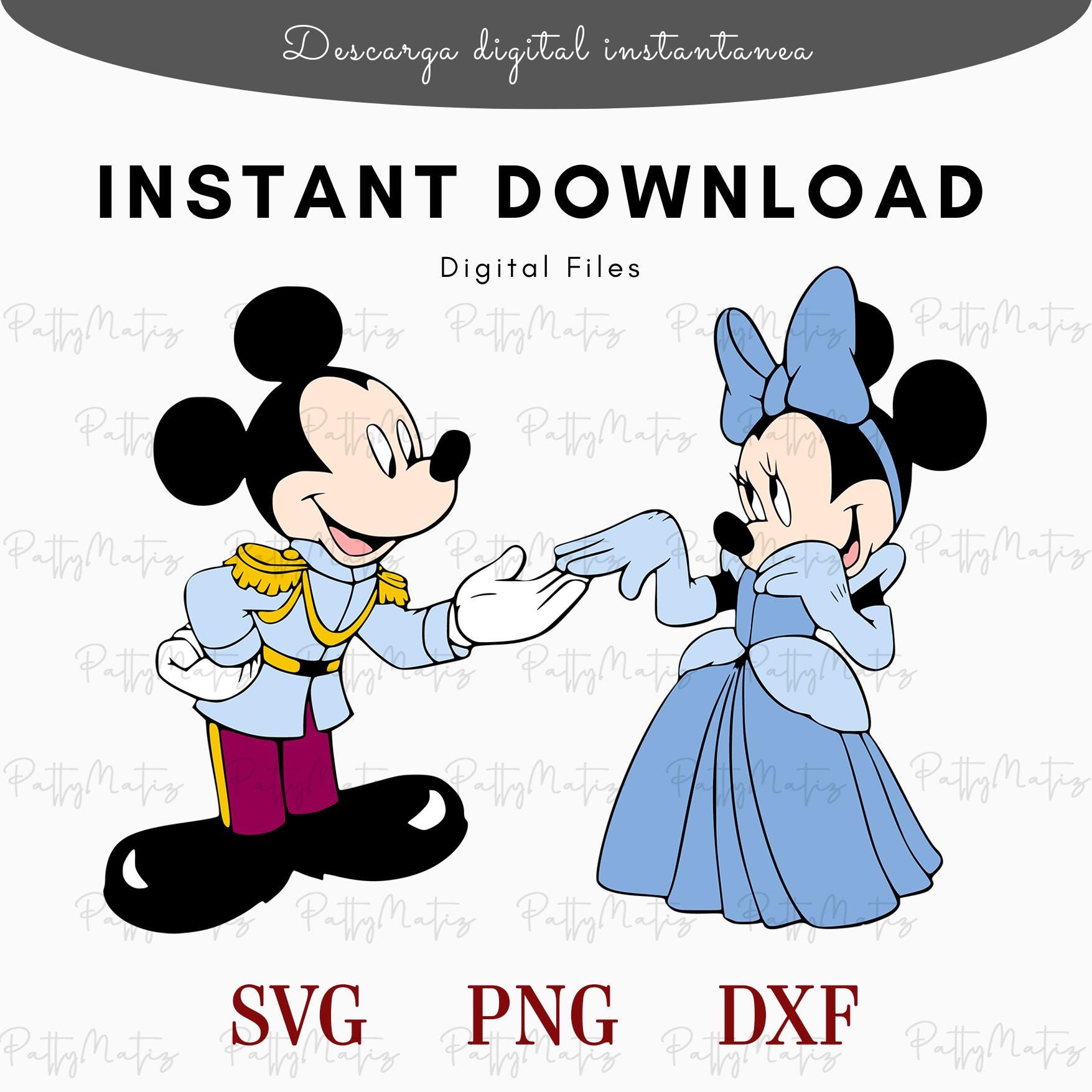 Dibujo De Mickey Y Minnie Mouse Tomados De La Mano