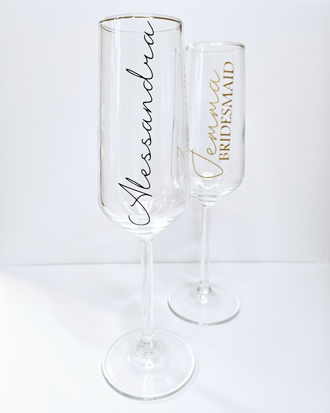 Wedding Name Decals – Custom Vinyl Stickers for Bridal Party & Favours ...