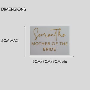 Bridesmaid Wedding Toast Glass Name Stickers Wedding Party Glass Name ...