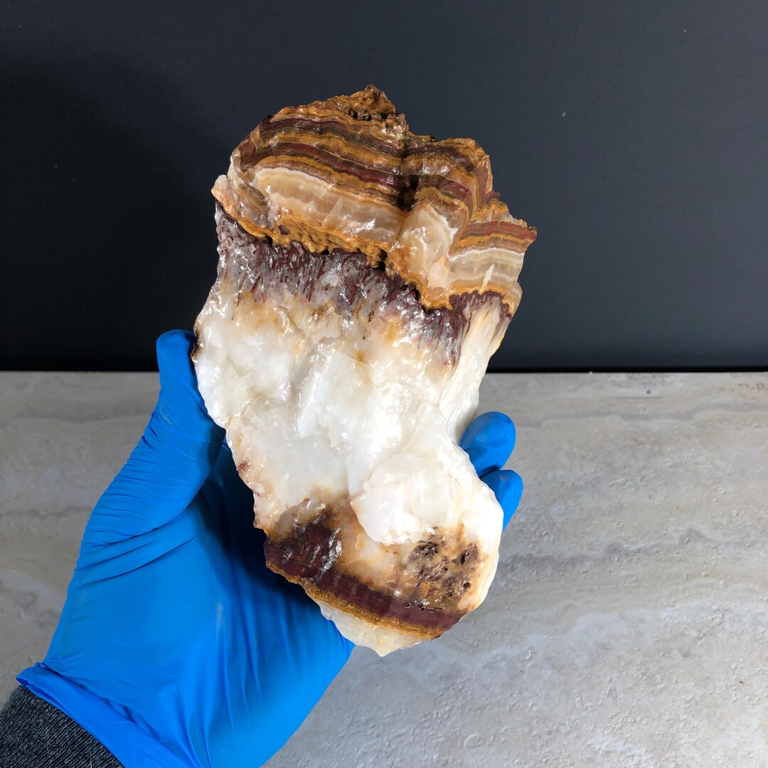 3.52lbs Banded Calcite Rough Stone Acid Washed RST-5 - Etsy