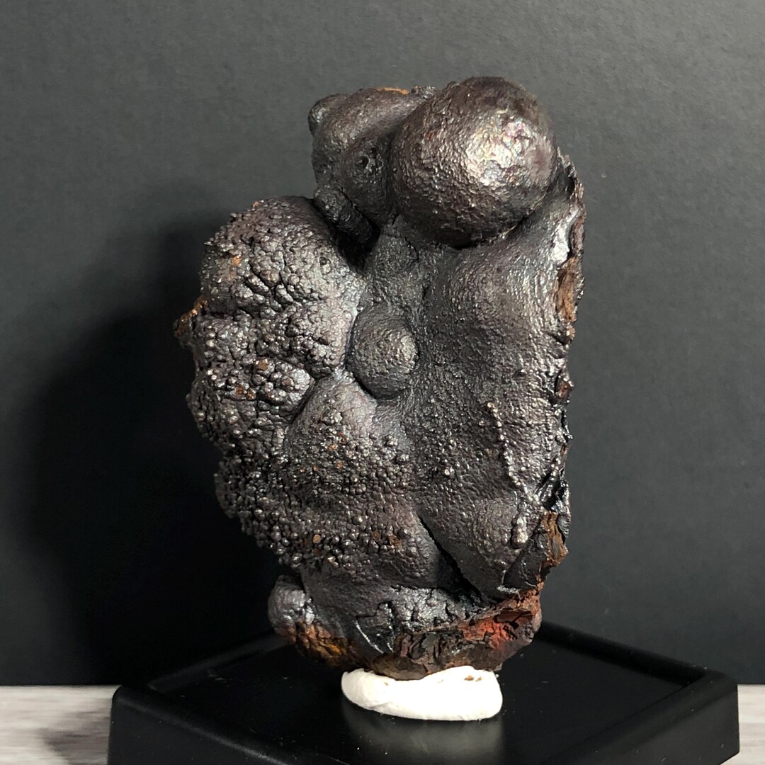 57g Goethite W Display Stand & Putty Crystal Mineral Botryoidal ...