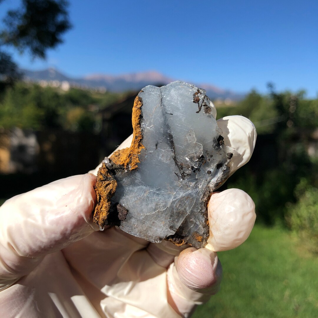 35g Blue Barite Crystal Blade Natural Specimen Lapidary Jewelry Making ...