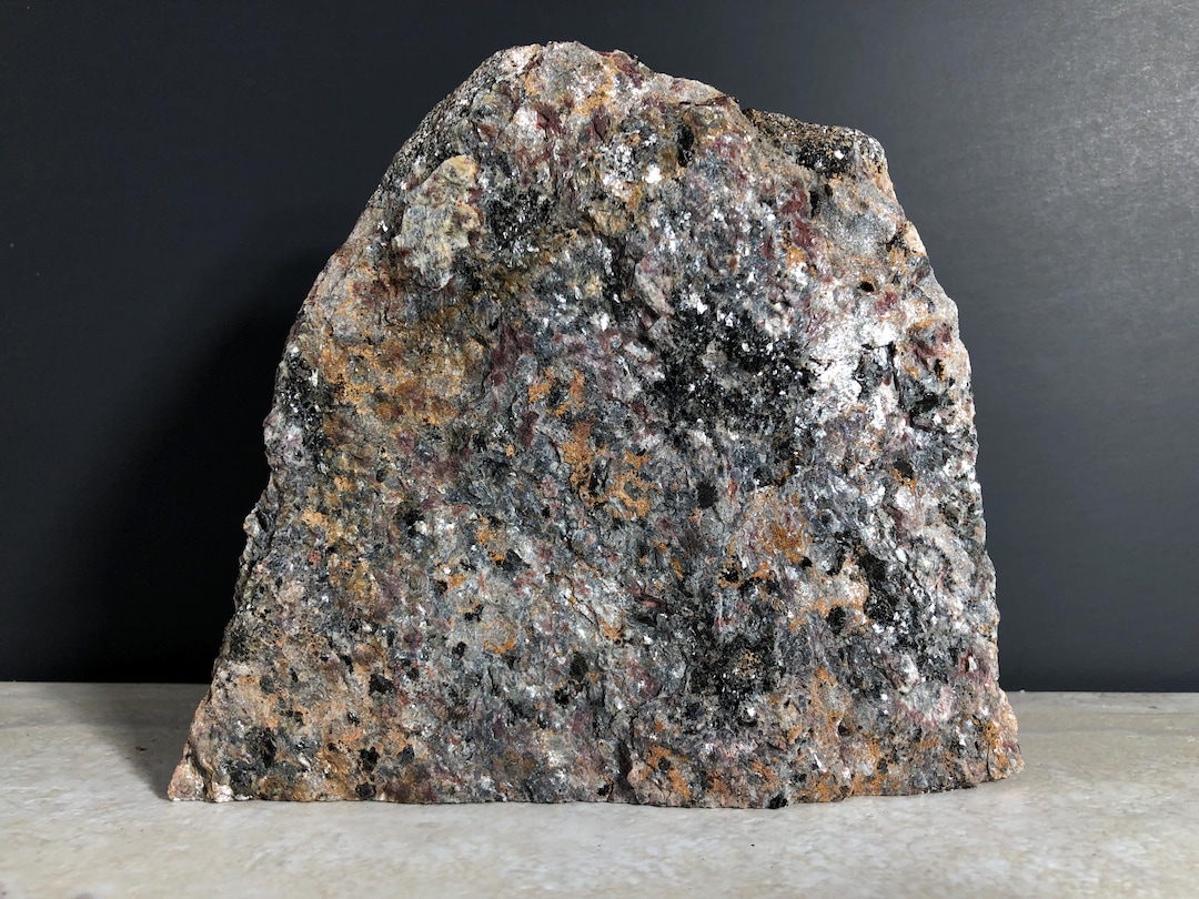 2.76lbs Muscovite Mica Schist Silver Sheen W Black Biotite Flashy ...