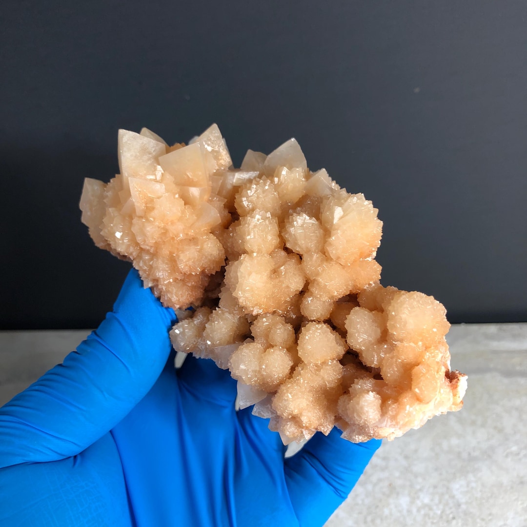 234g Unique Calcite Crystal Cluster Natural Mineral Specimen Speleothem ...