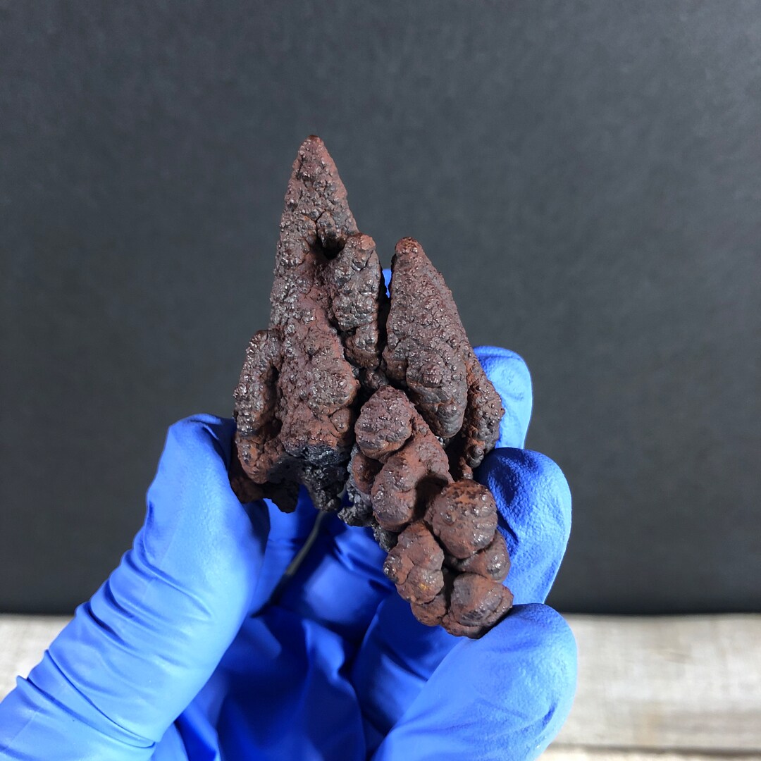 49g Natural Iridescent Goethite Var. Limonite Stalactite Crystal ...