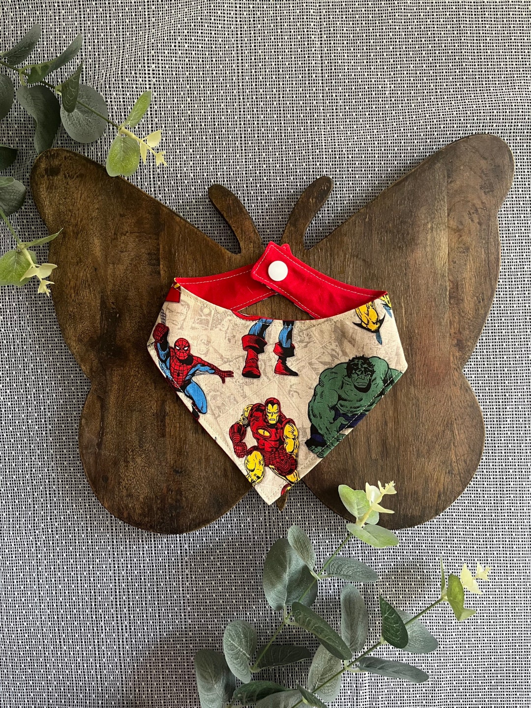 Marvel Comics Superhero Reversible Pet Bandana - Etsy