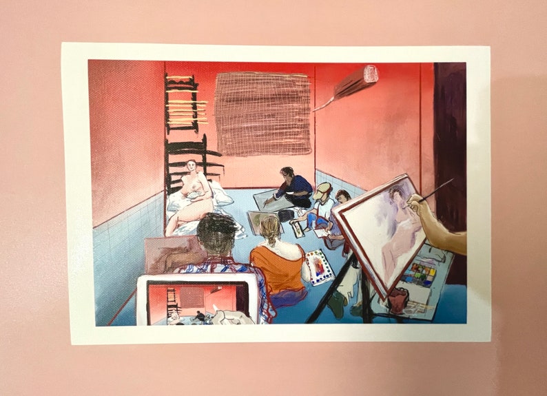 A4 Inkjet Print Art Class. Life Drawing Figure Sketch Lesson Fine Art ...