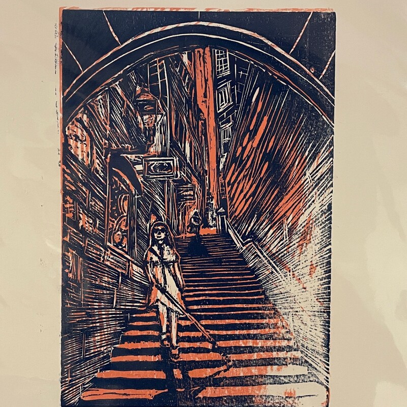 Color Woodcut - Etsy