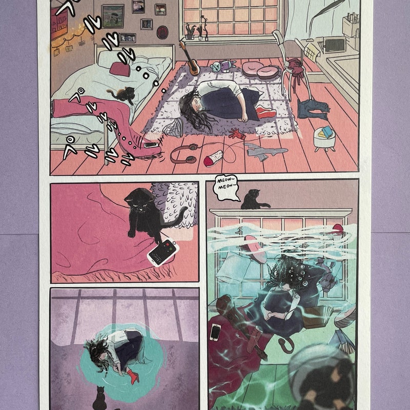 Crying Comic Girl - Etsy