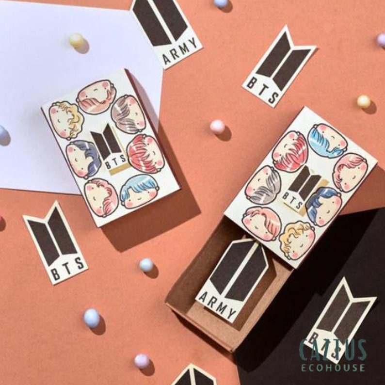 BTS Collection Card-bts Fandom-gift Idea ARMY handmade Matchbox Card ...