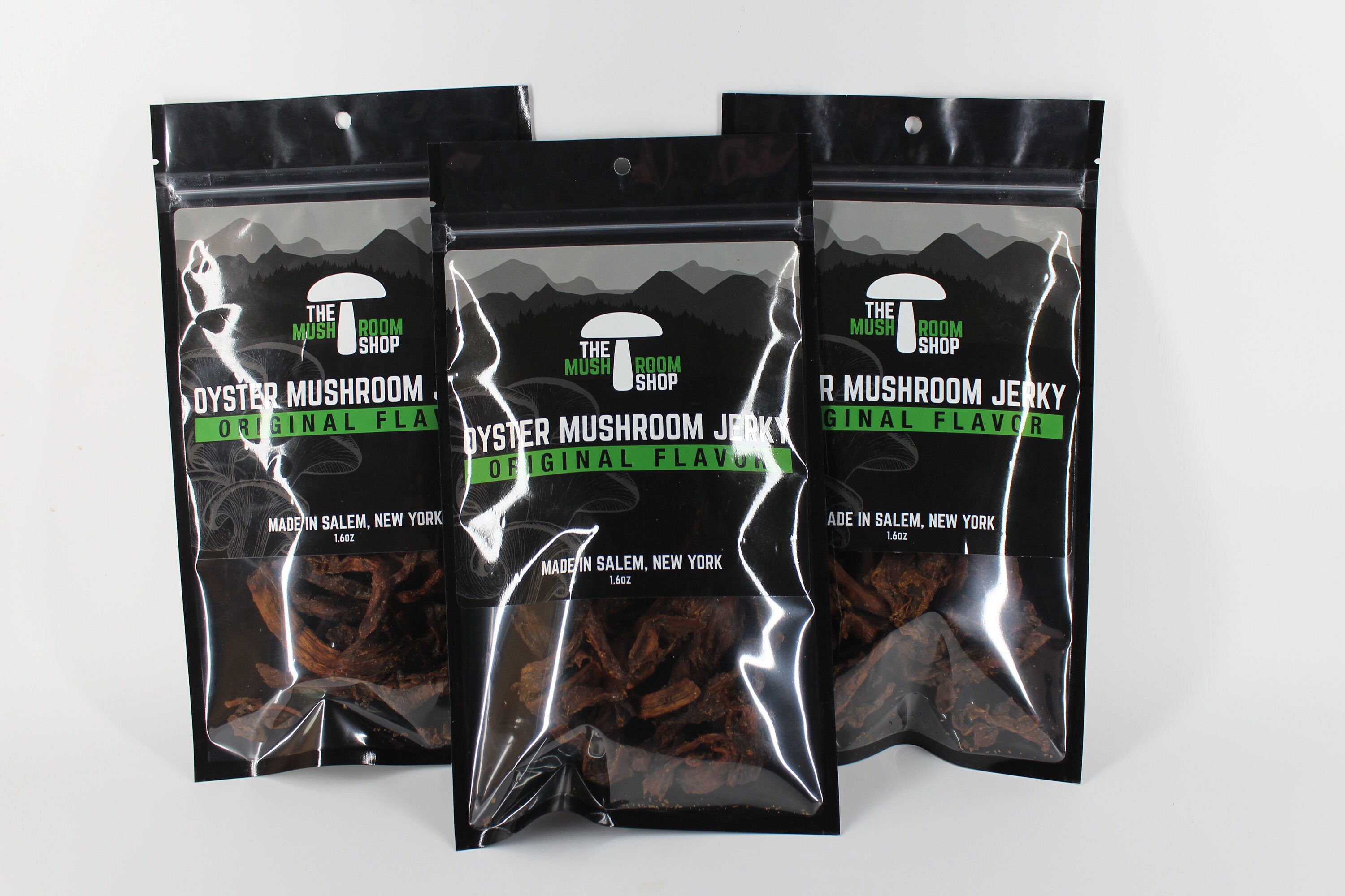 Gourmet Oyster Mushroom Jerky Vegan With Whole Mushrooms, Original ...