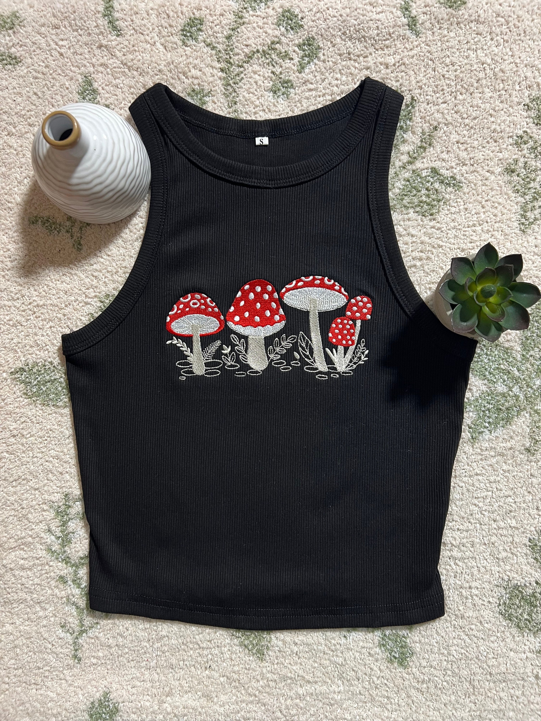 Mushroom Crop Top - Etsy