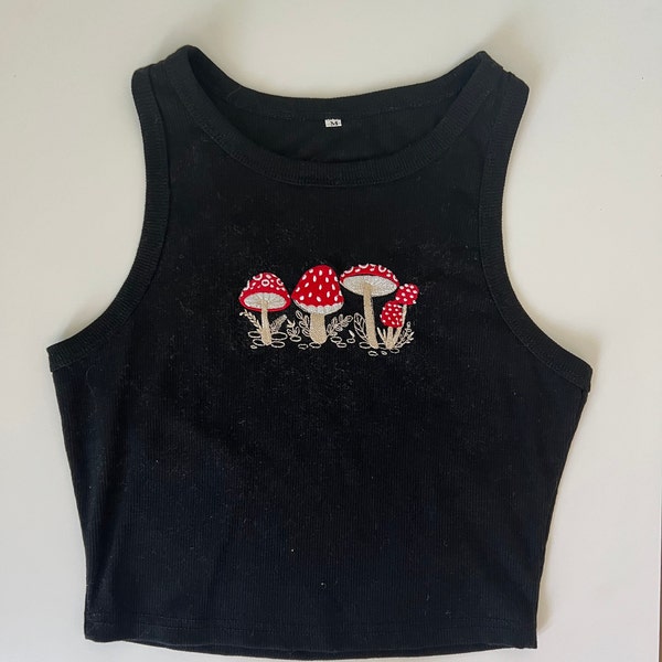 Mushroom Crop Tops - Etsy