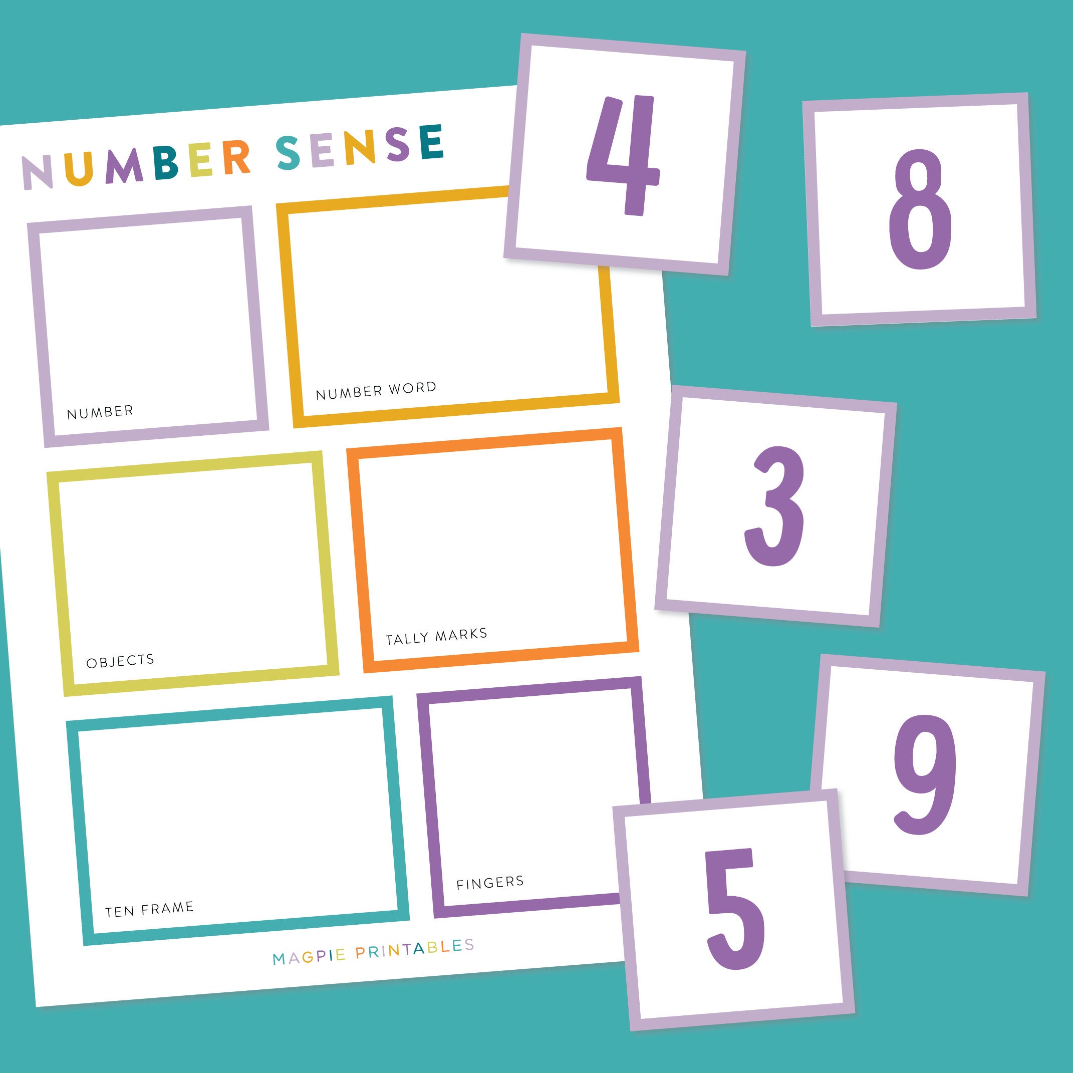 Number Sense Printable for Kids Learn Counting, Spelling, and ...