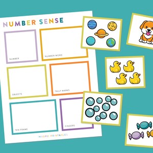 Number Sense Printable for Kids - Learn Counting, Spelling, and ...