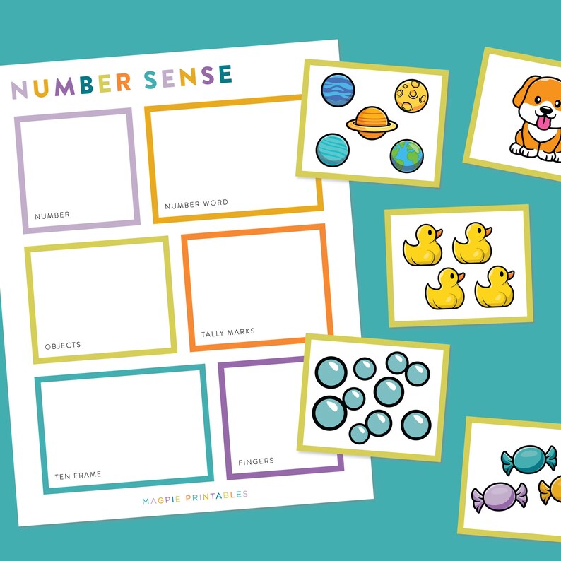 Number Sense Printable for Kids - Learn Counting, Spelling, and ...