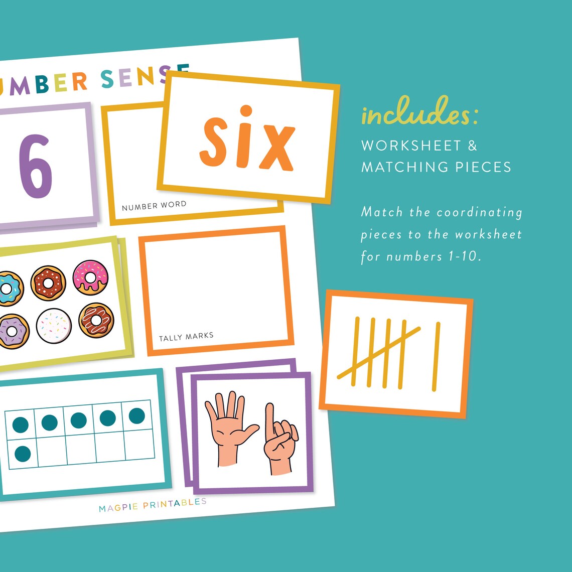 Number Sense Printable for Kids - Learn Counting, Spelling, and ...