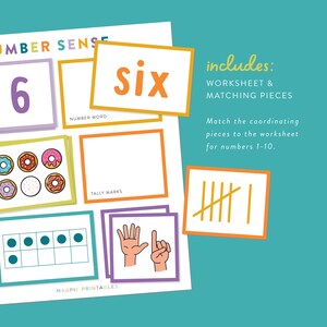 Number Sense Printable for Kids - Learn Counting, Spelling, and ...