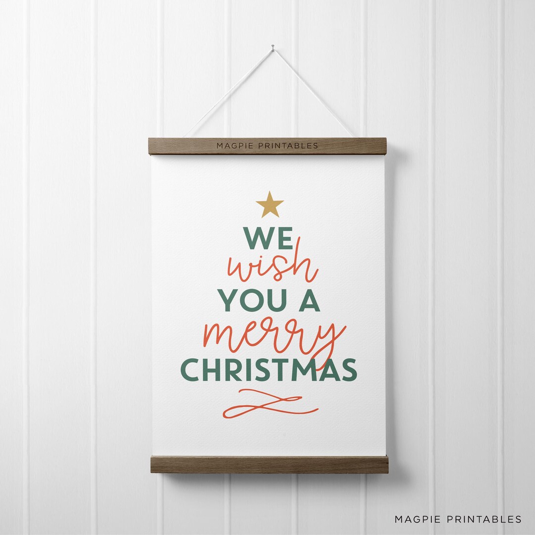 Christmas Tree Calligraphy Art Print (digital Download) - Etsy