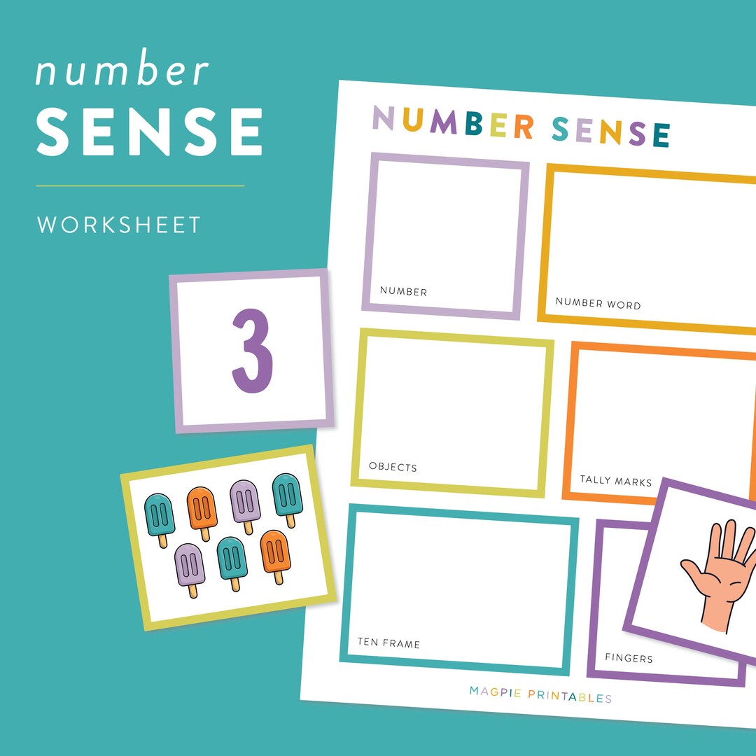 Number Sense Printable for Kids - Learn Counting, Spelling, and ...