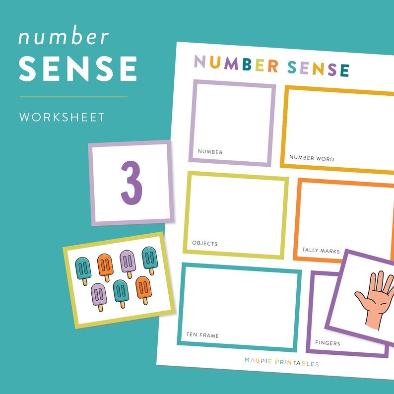 Number Sense Printable for Kids - Learn Counting, Spelling, and ...