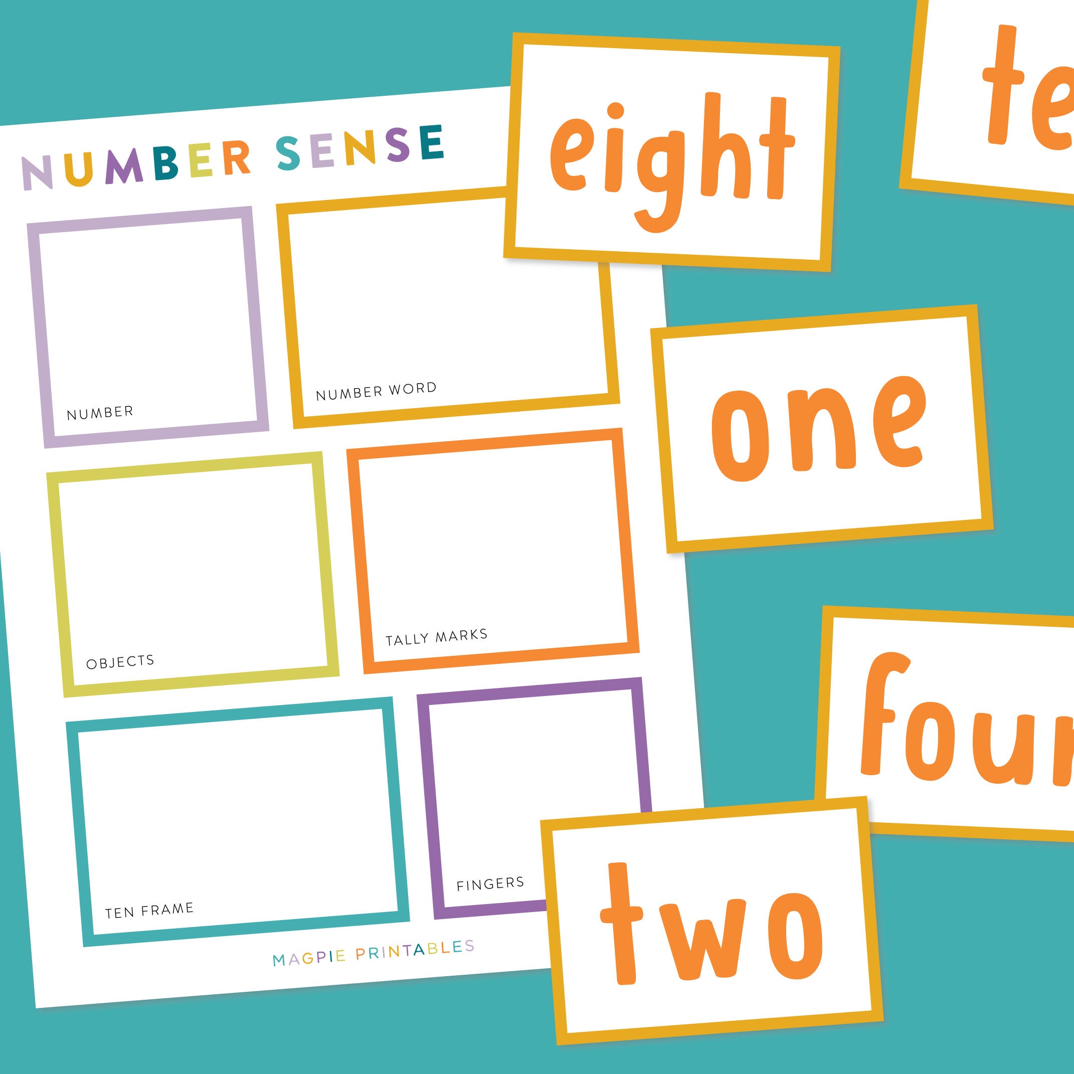 Number Sense Printable for Kids - Learn Counting, Spelling, and ...