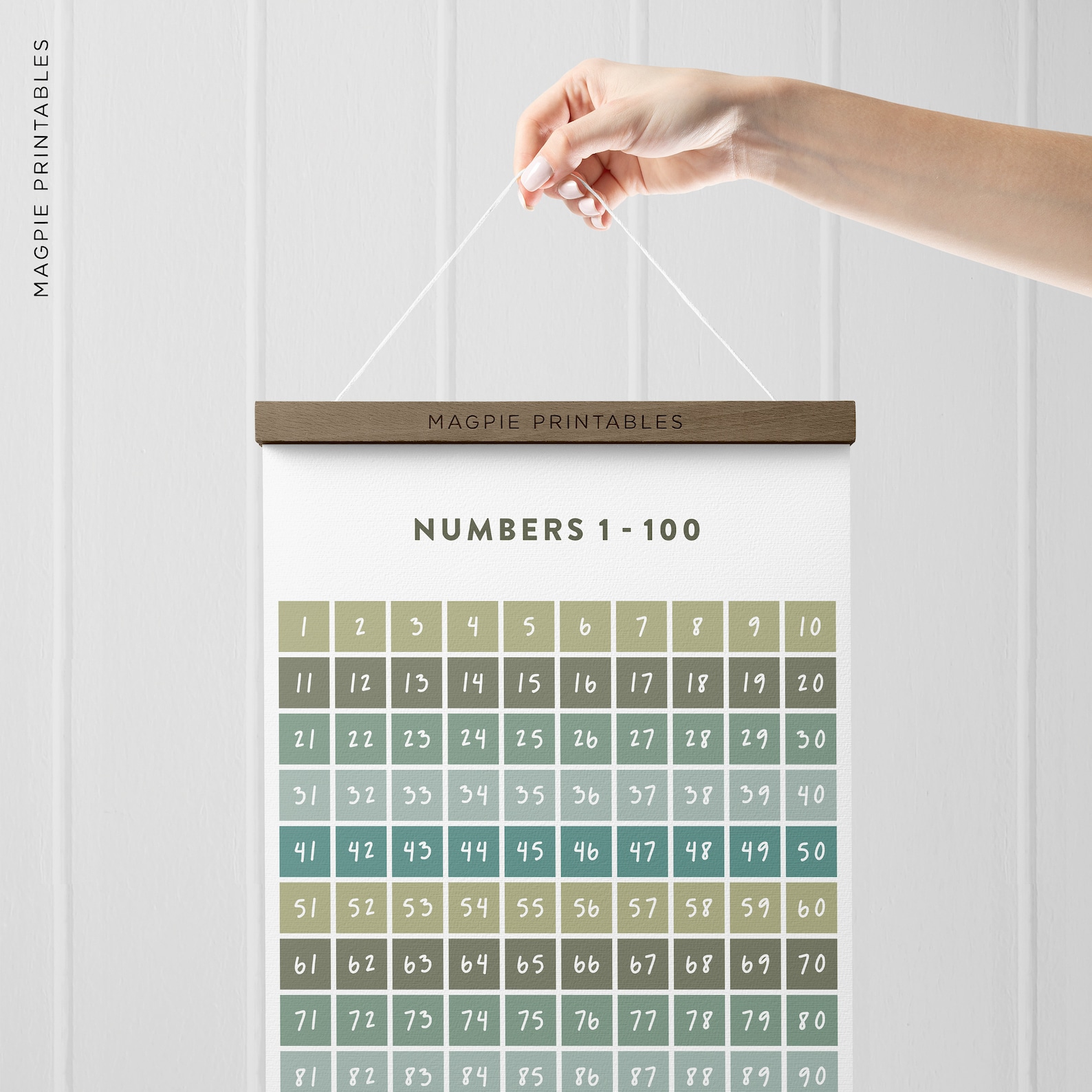 Count to 100 Poster - Educational Number Chart (digital Download) - Etsy