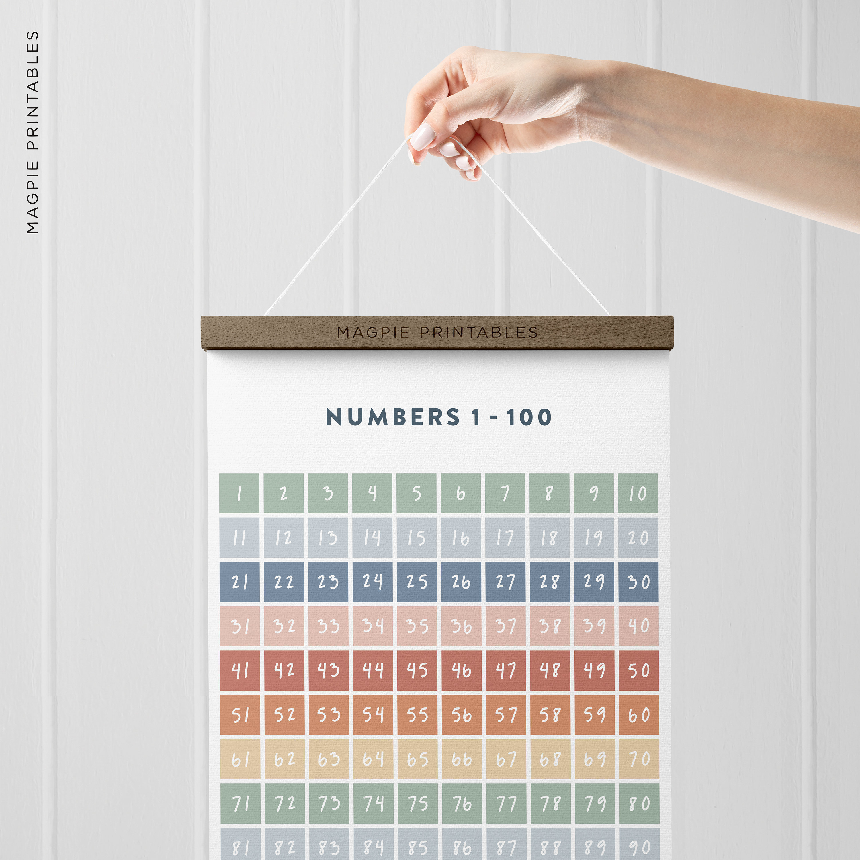 Count to 100 Poster - Homeschool Digital Download - Wall Decor ...