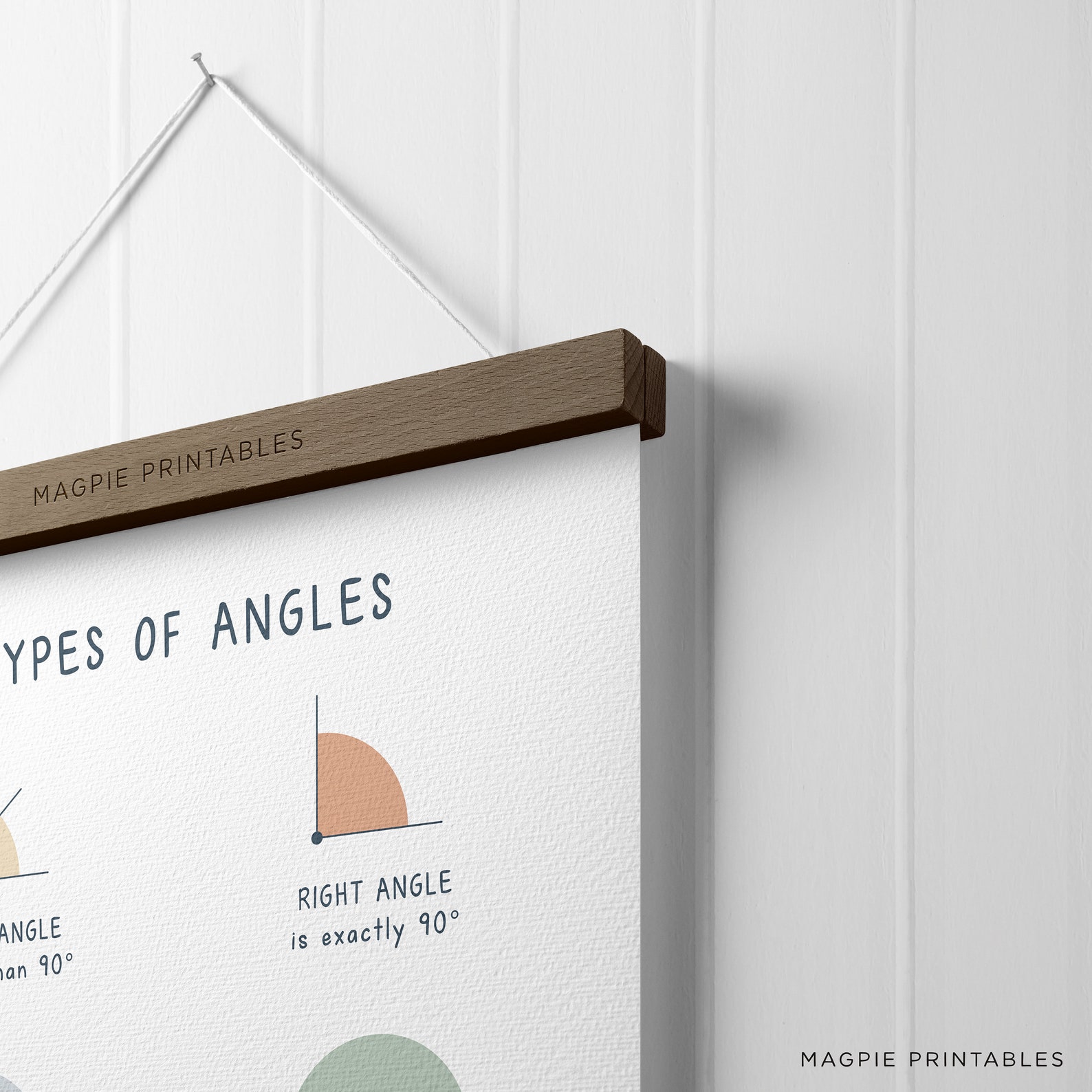 Colorful Geometry Art - Fun Math Angles Print - Printable Teacher ...