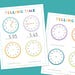 Clock Printable for Kids, Learn to Tell Time Activity (PDF) - Etsy