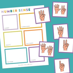 Number Sense Printable for Kids - Learn Counting, Spelling, and ...