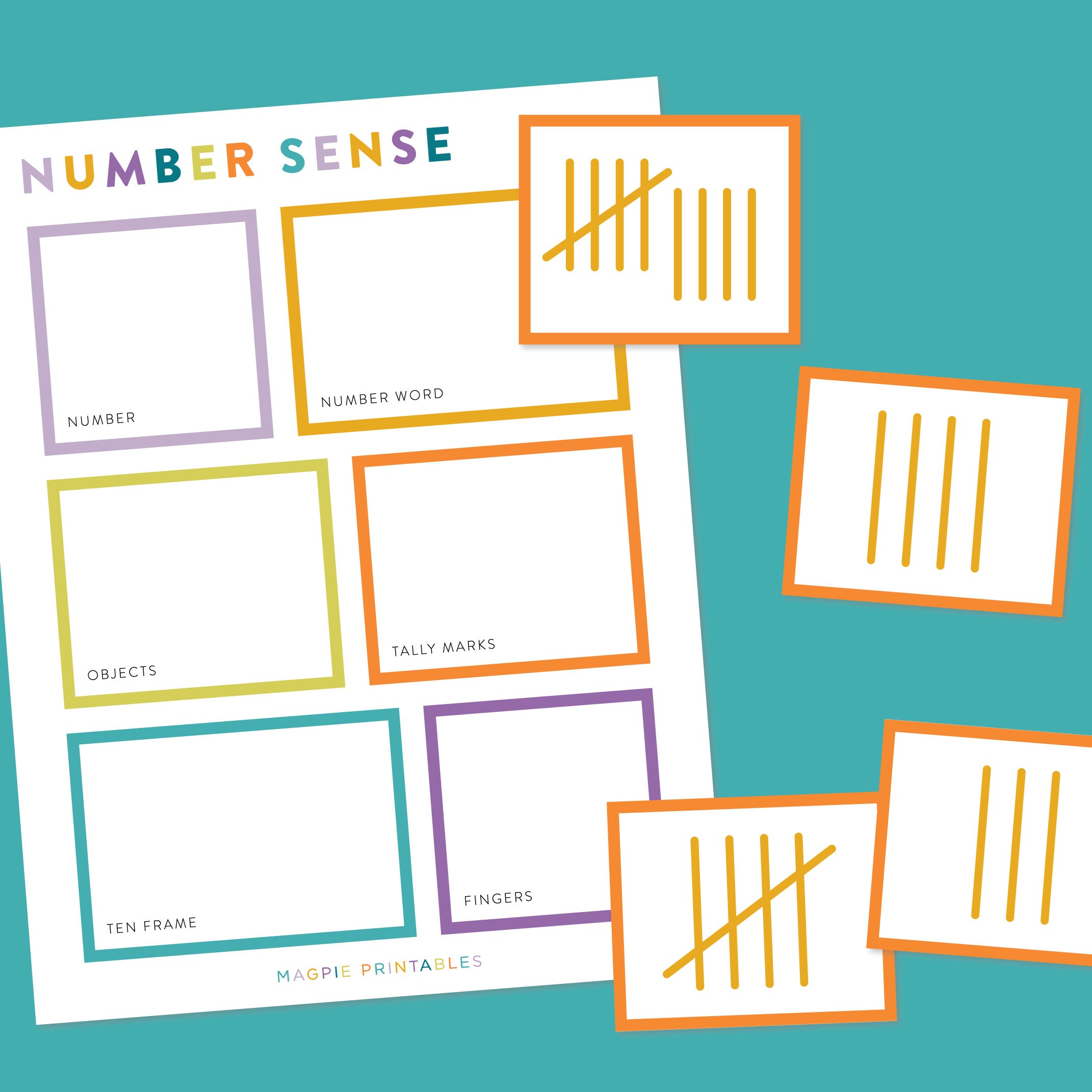 Number Sense Printable for Kids Learn Counting, Spelling, and ...