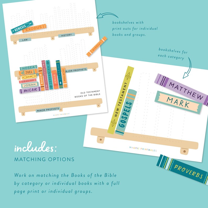 Books of the Bible Printable | Christian Homeschool Resource (PDF) - Etsy