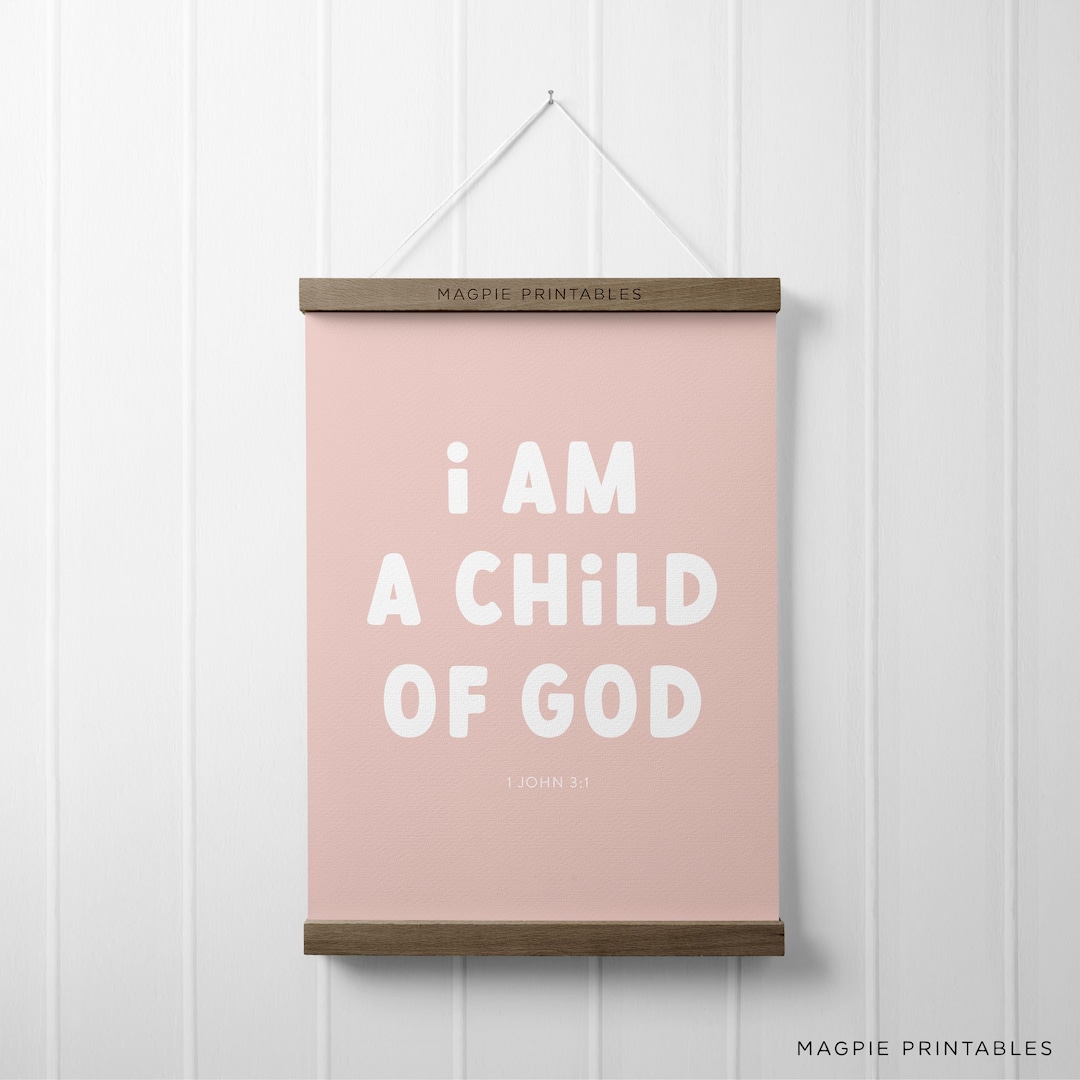 Child of God Scripture Art Print, Nursery Decor (digital Download) - Etsy